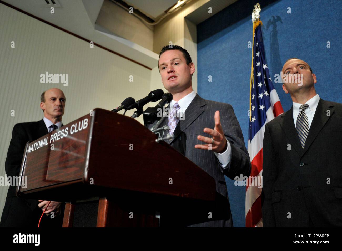 The mayor of Pittsburgh, Luke Ravenstahl, addresses members of the ...