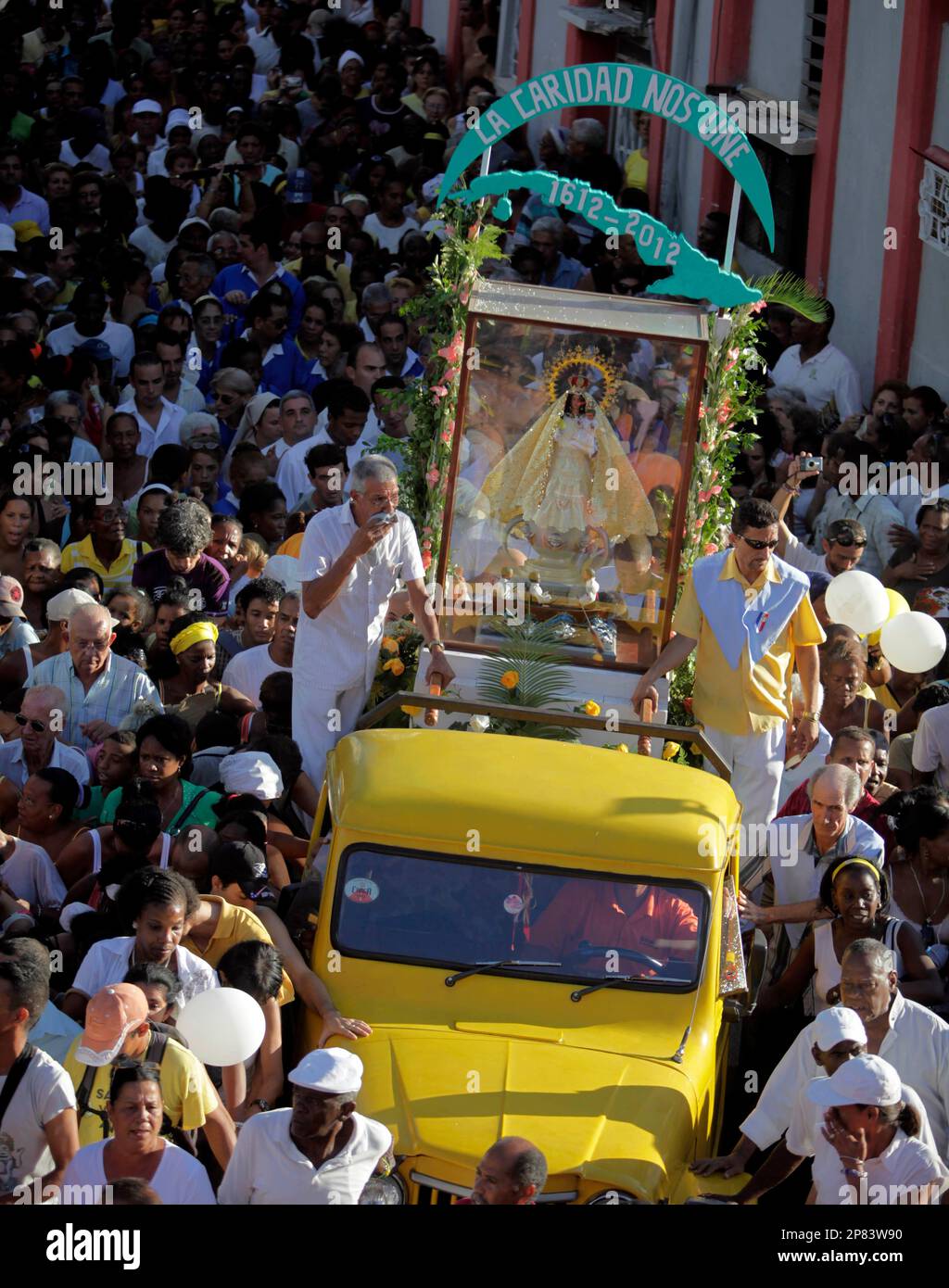 Catholic faithful attend a procession honoring Cuba´s patron saint the ...