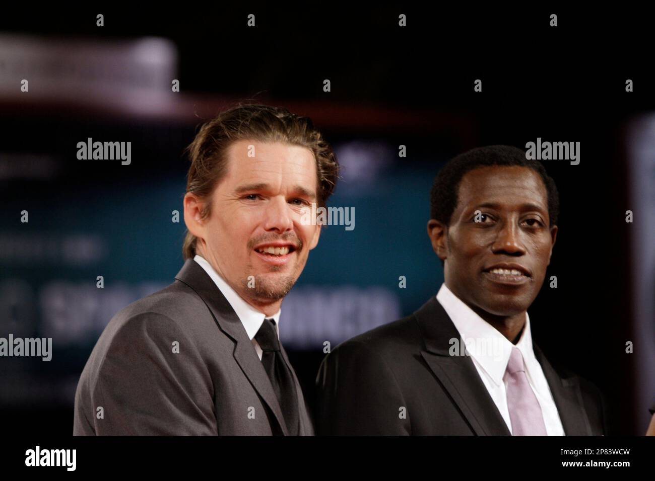 U.S. actors Ethan Hawke and Wesley Snipes arrive for the screening of ...