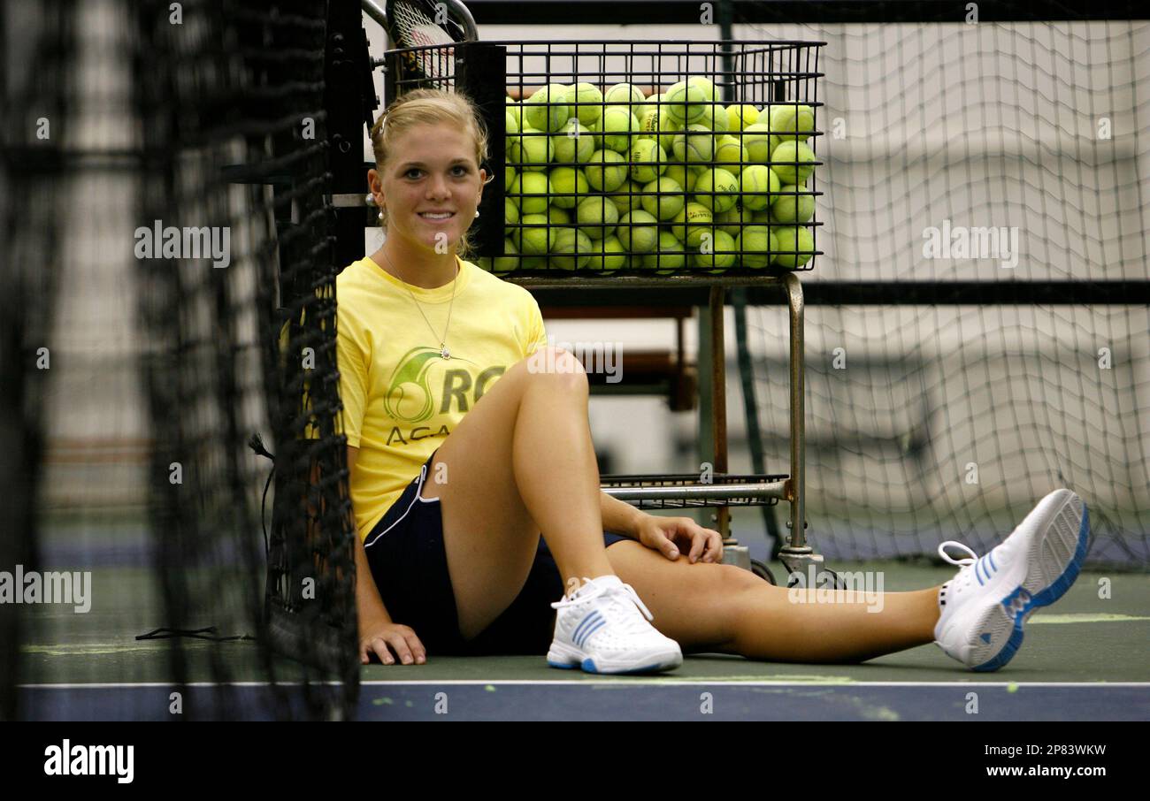 Melanie Oudin is pictured at the at the Racquet Club of the South in ...