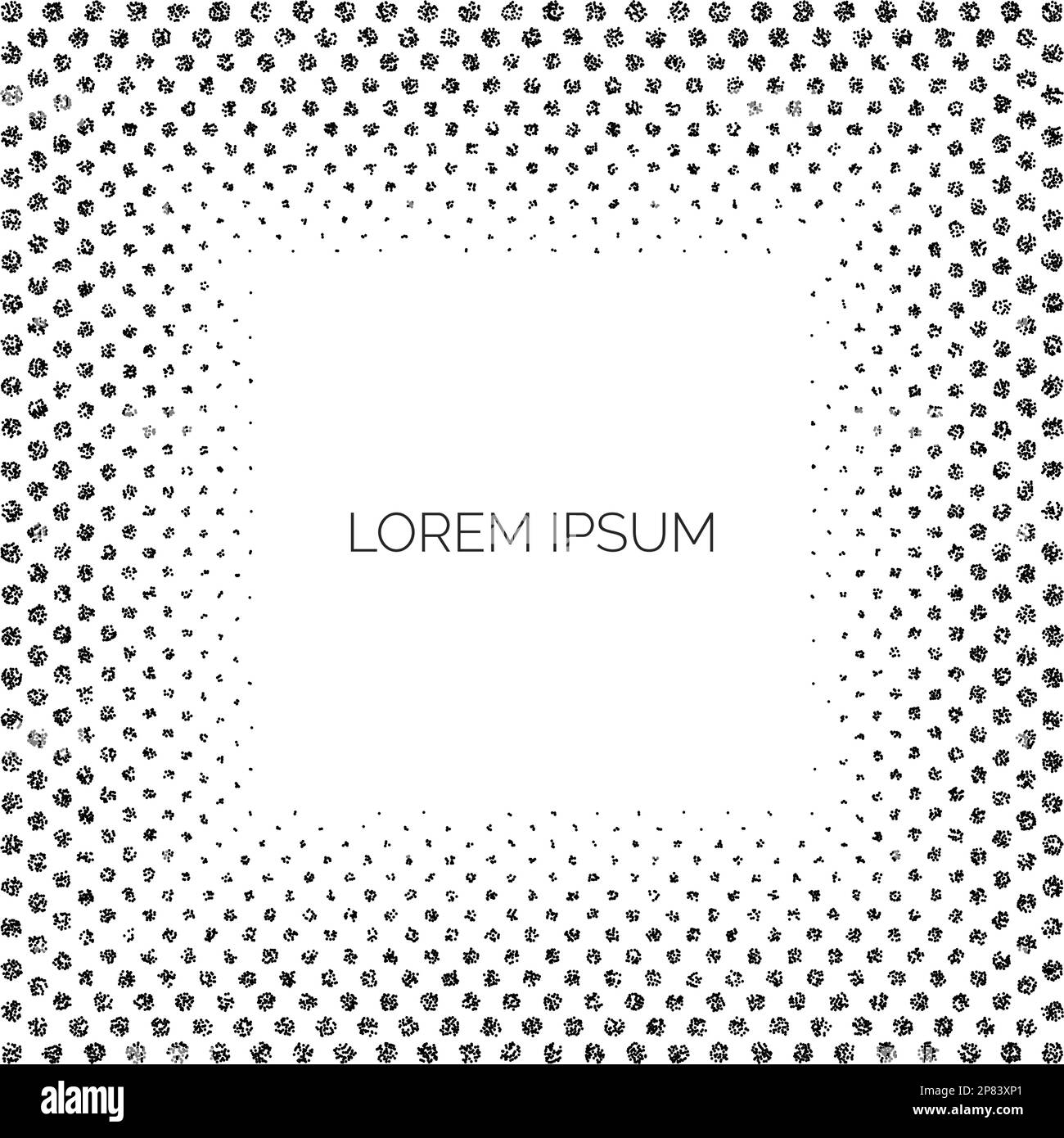 Dotted square frame circular Cut Out Stock Images & Pictures - Alamy