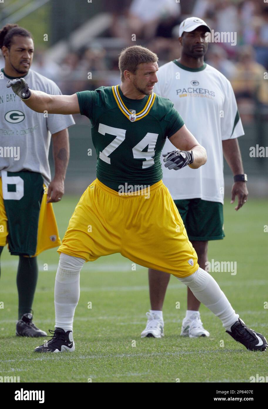 FILE - In this Aug. 4, 2009 file photo, Green Bay Packers' Aaron ...