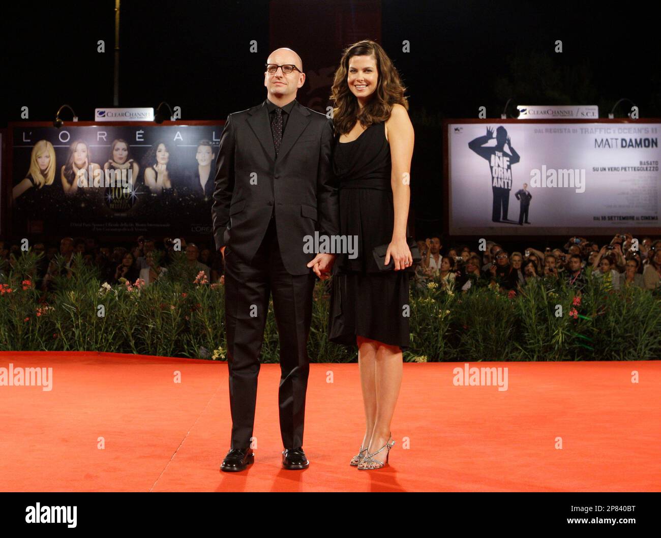 U.S. director Steven Soderbergh and his wife Jules Asner arrive for the ...