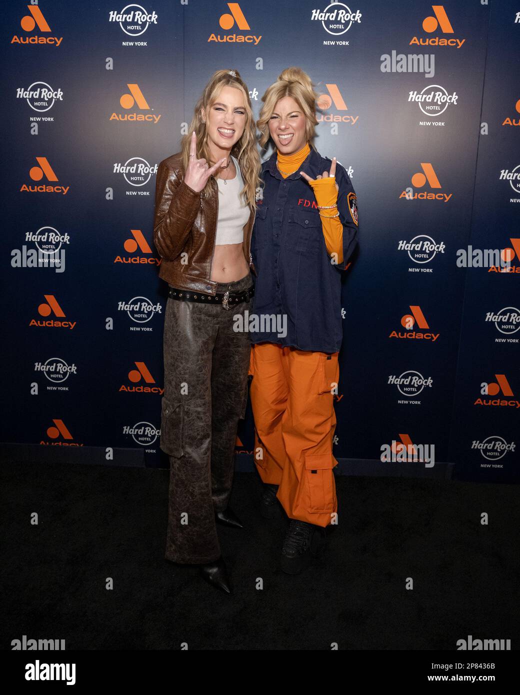 New York, USA. 08th Mar, 2023. Ingrid Andress and Jax arrive on the red ...