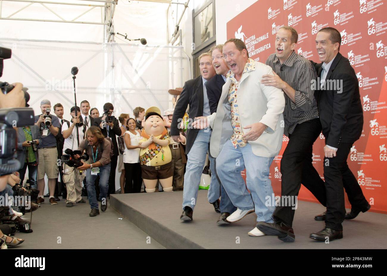 From left, U.S. directors Brad Bird, Andrew Stanton, John Lasseter ...