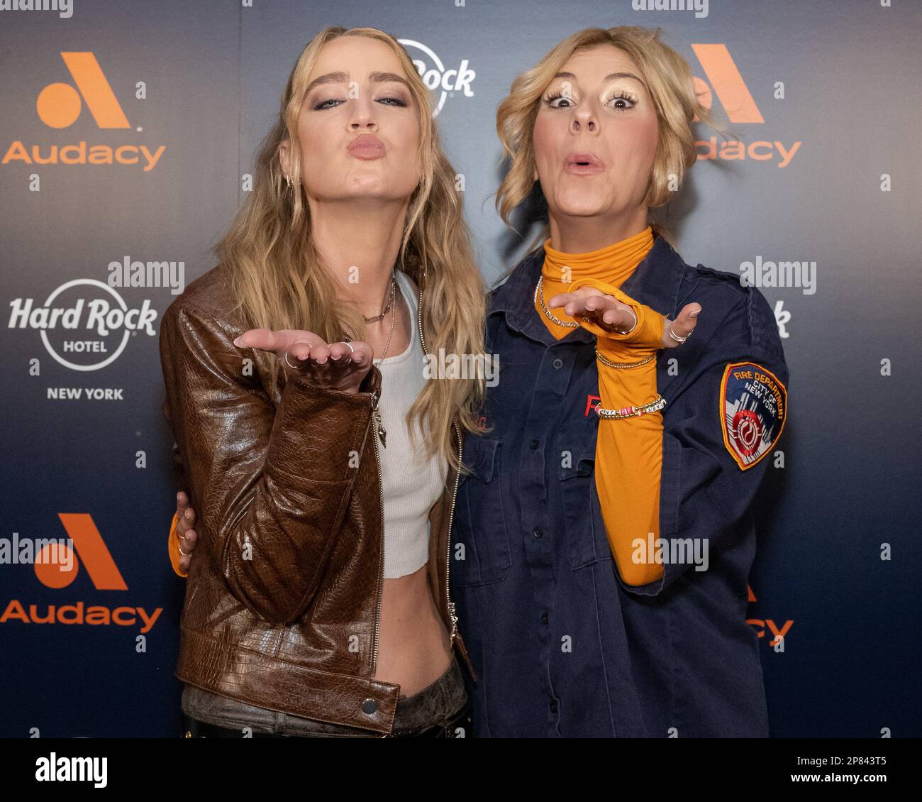 New York, USA. 08th Mar, 2023. Ingrid Andress and Jax arrive on the red ...