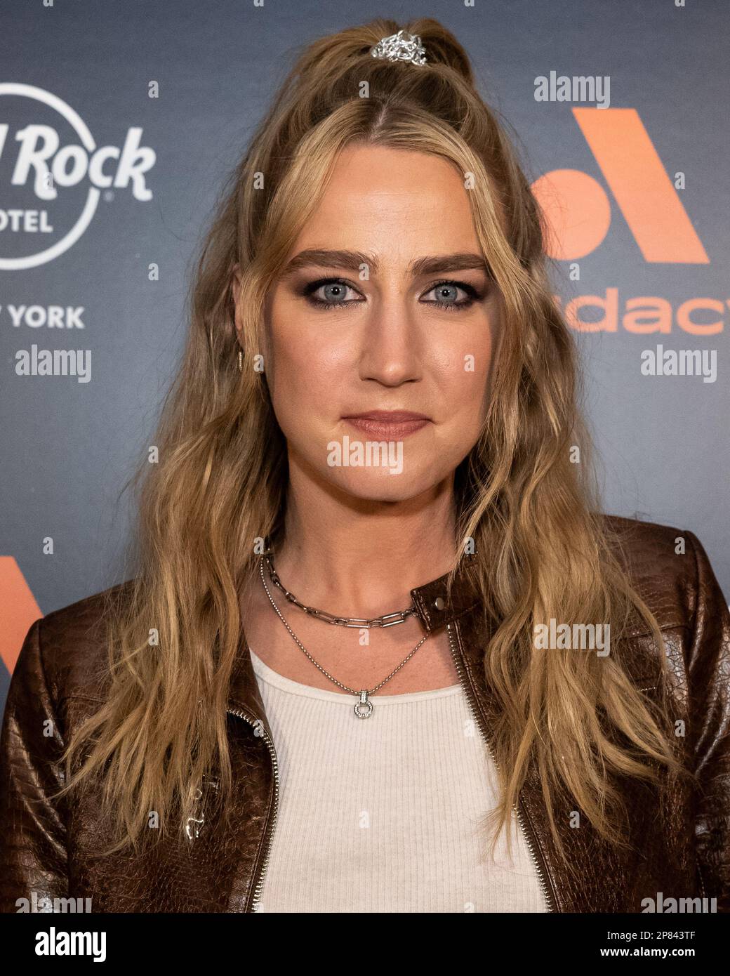 New York, USA. 08th Mar, 2023. Ingrid Andress arrives on the red carpet ...