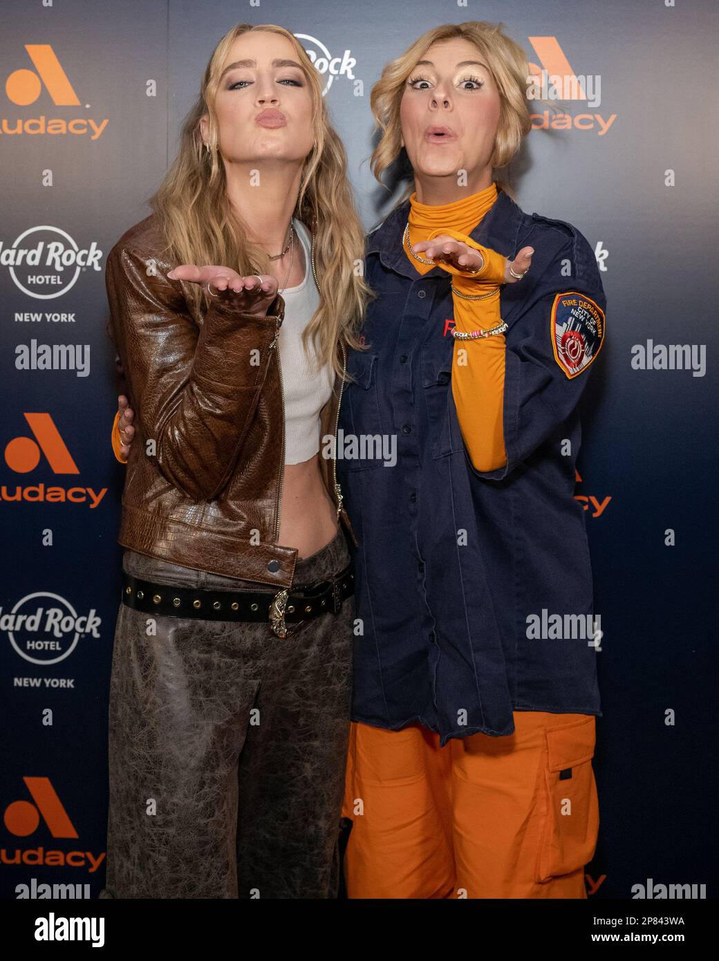 New York, USA. 08th Mar, 2023. Ingrid Andress and Jax arrive on the red ...