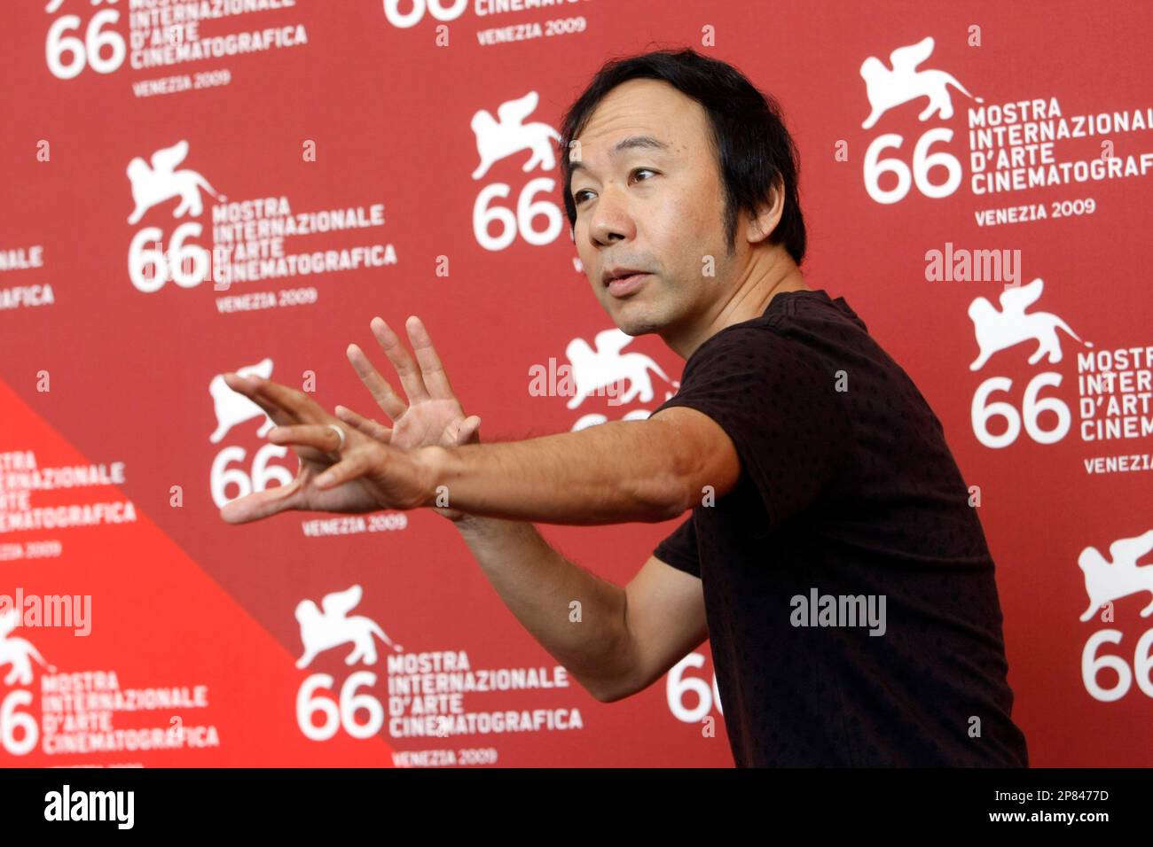 Japanese director Shinya Tsukamoto poses during the photo call of the ...
