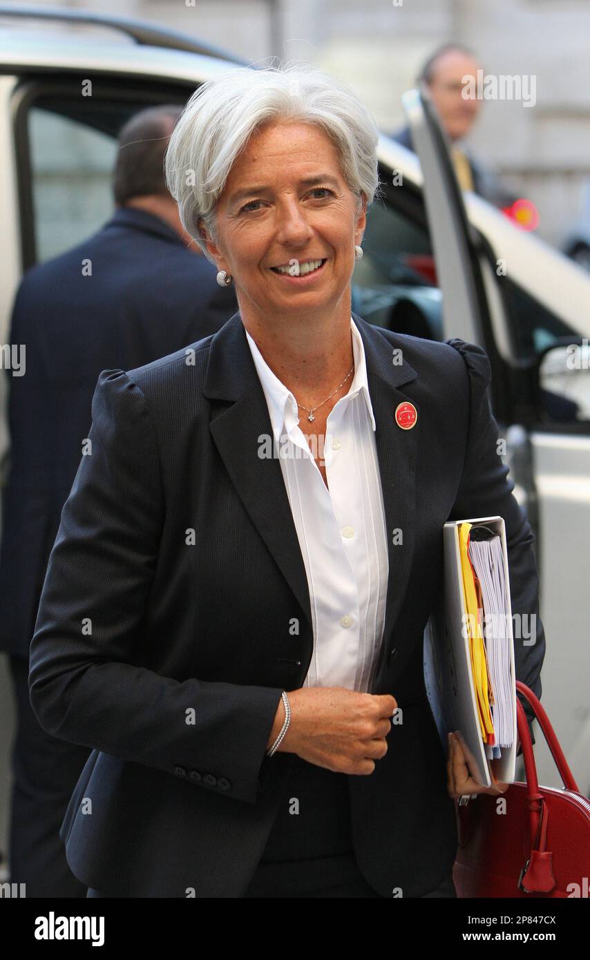 France's Finance Minister Christine Lagarde arrives for the G20 finance ...