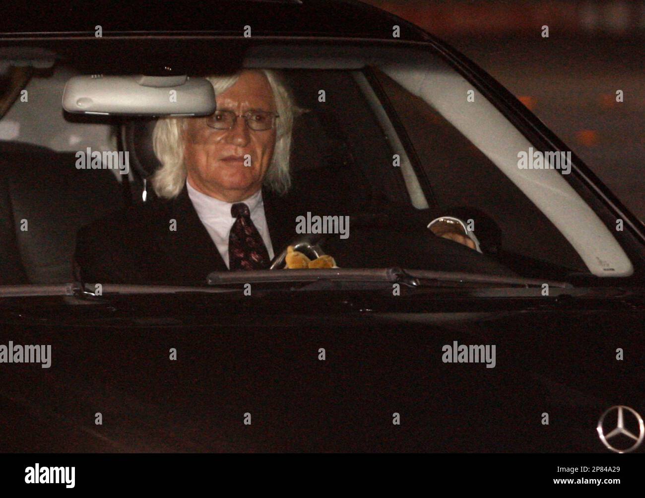 Attorney Tom Mezero is seen leaving at the conclusion of Michael ...