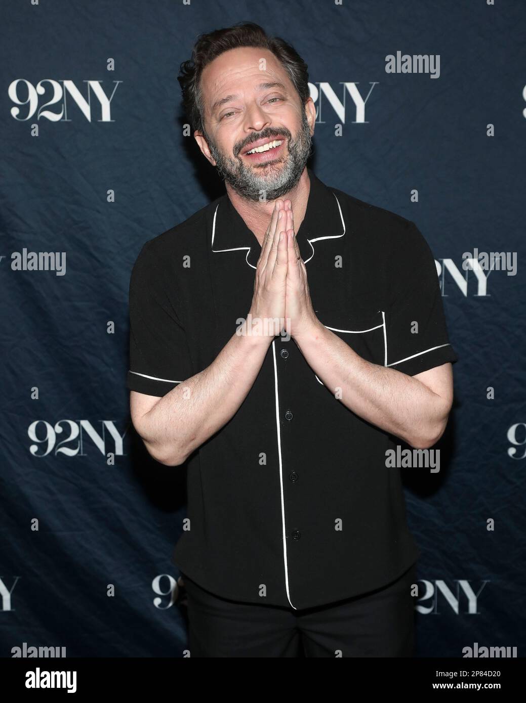 Actor Nick Kroll poses backstage before discussing the film "History of ...