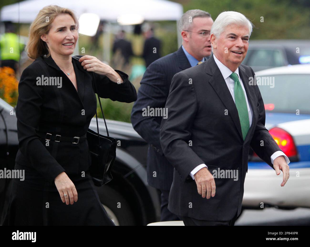 Sen. Christopher Dodd, left, D-Conn., arrives with his wife Jackie for ...