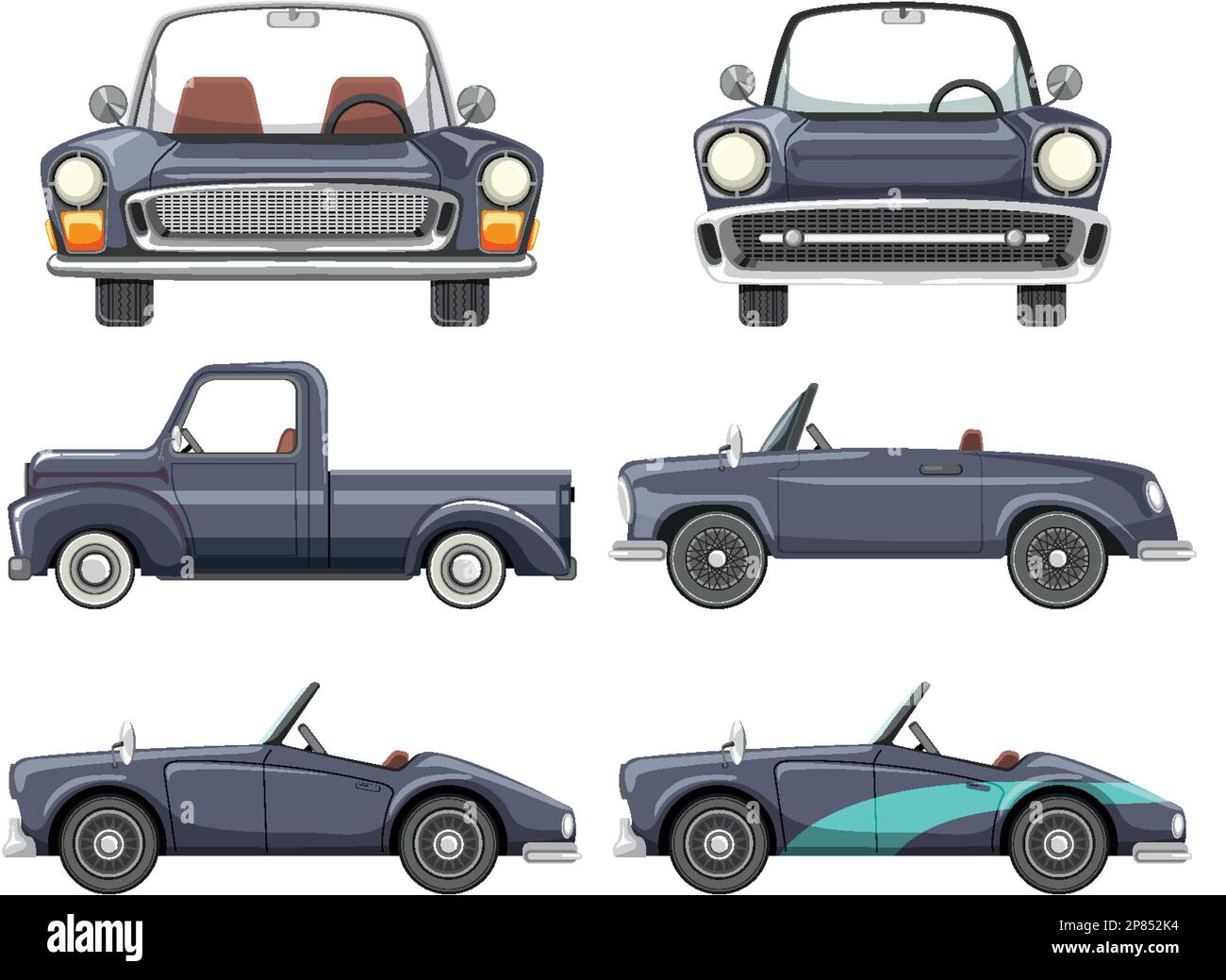 Set of car isolated illustration Stock Vector Image & Art - Alamy