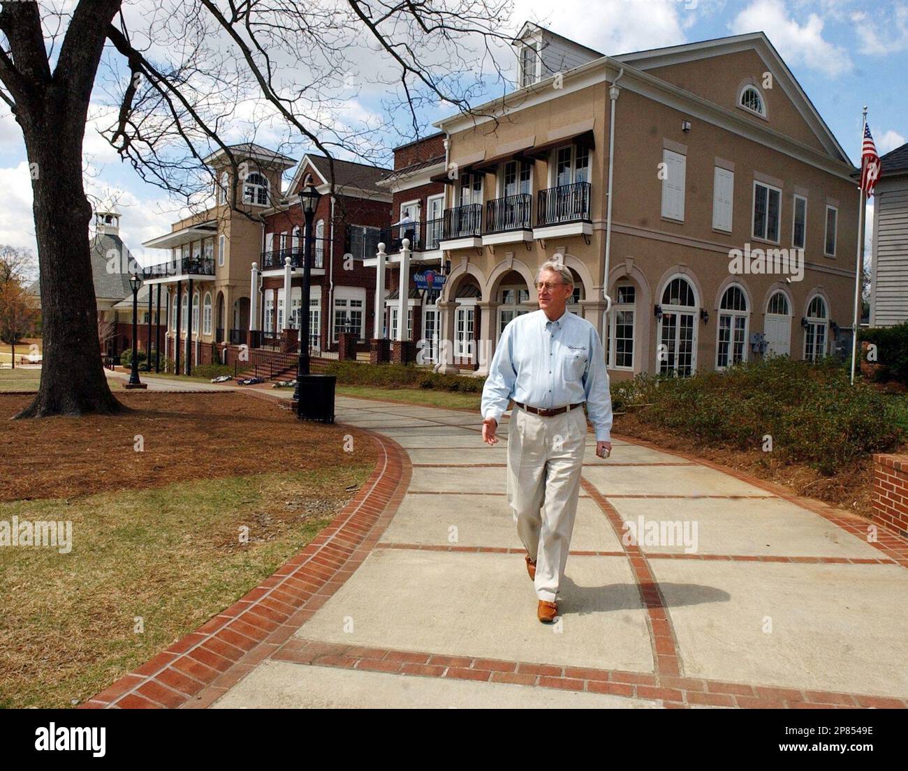 Doug Spohn, who has built several lofts in downtown Duluth, Ga., walks ...