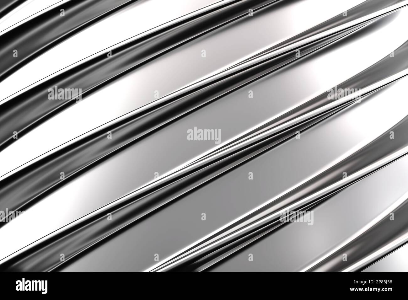 Texture of silver wall metal sheet with wave surface. Metallic plate ...