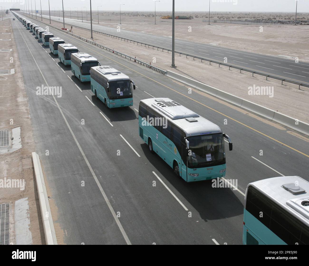 A total of 325 buses of Qatar's public transport company Mowasalat ...
