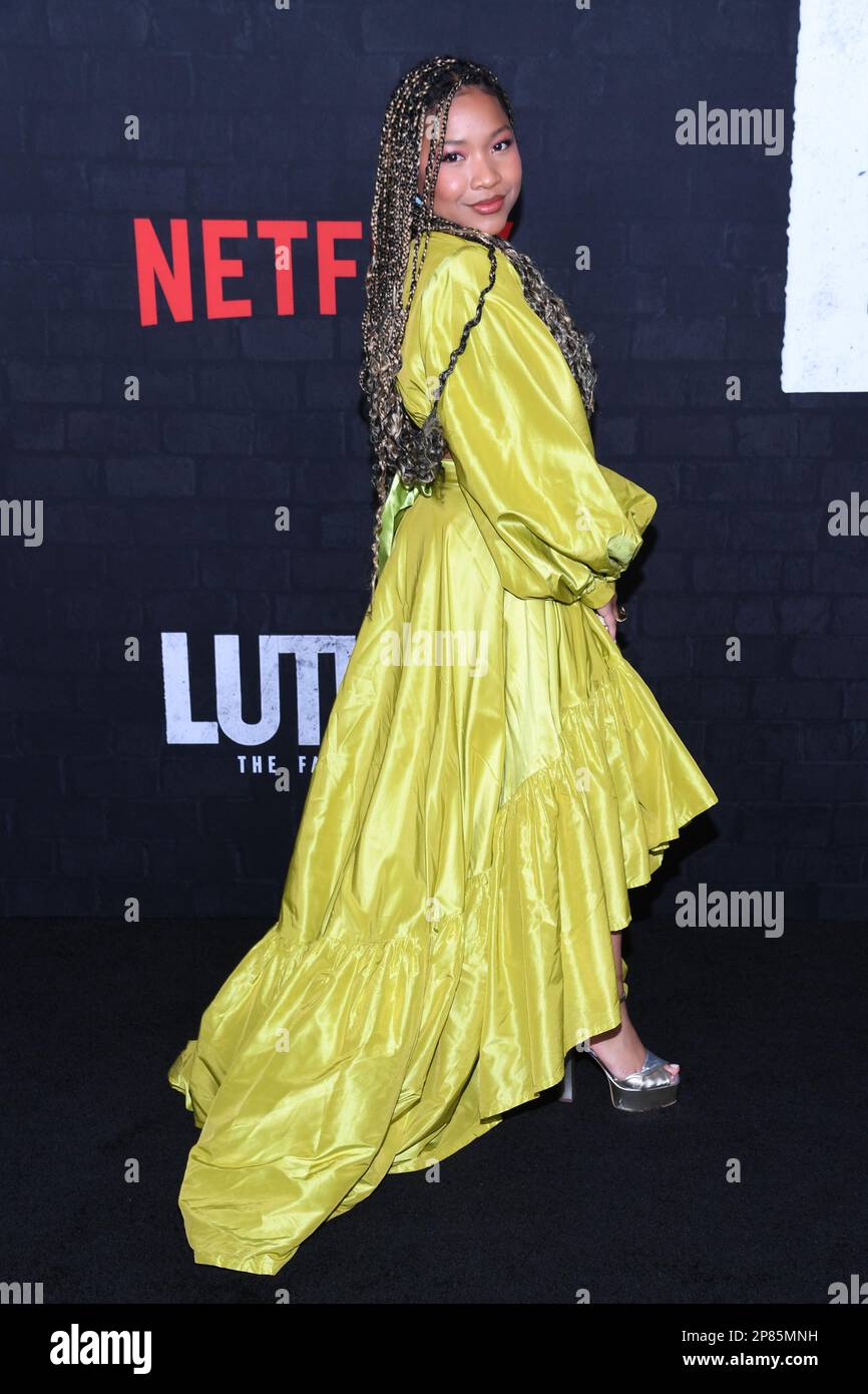 Laya DeLeon Hayes attends the 'Luther: The Fallen Sun' film premiere at ...