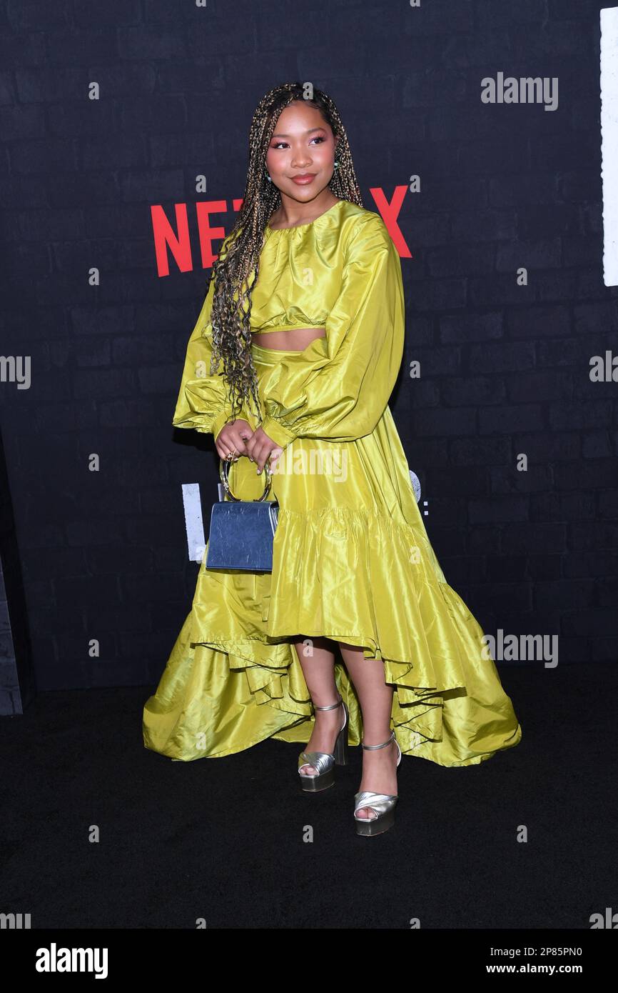 New York, USA. 08th Mar, 2023. Laya DeLeon Hayes attends the 'Luther ...