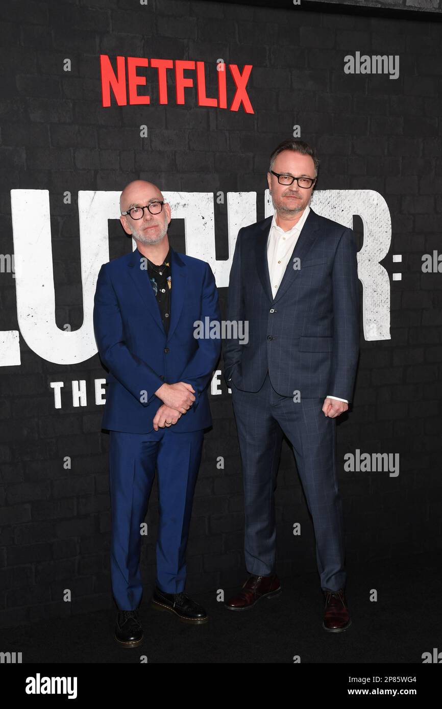 New York, USA. 08th Mar, 2023. Neil Cross and Jamie Payne attend the ...