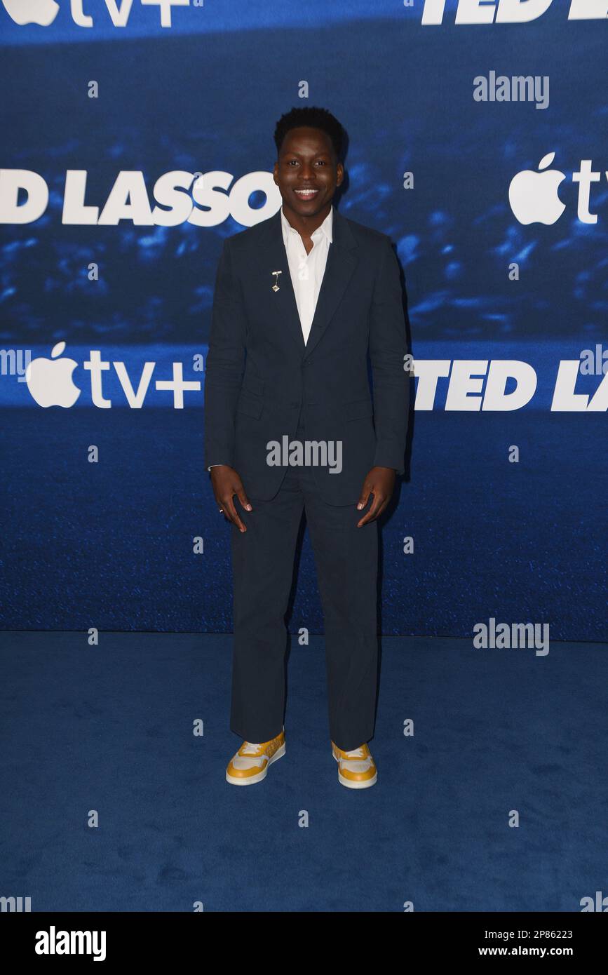 Toheeb Jimoh attends the "Ted Lasso" - Season 3 Premiere Stock Photo ...