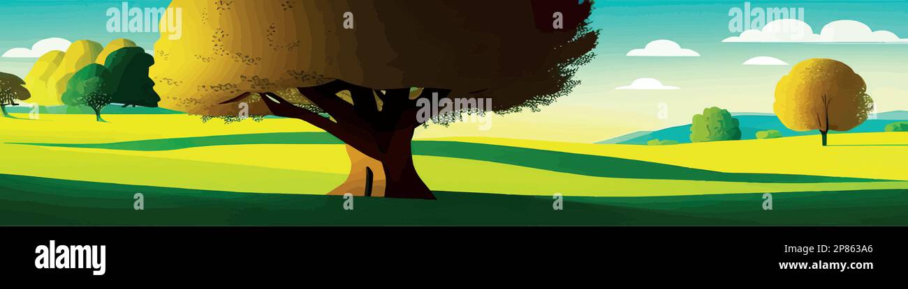 Midday view Stock Vector Images - Alamy