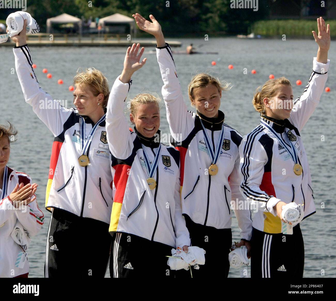 From left, Fanny Fischer, Nicole Reinhardt, Katrin Wagner-Augustin and ...