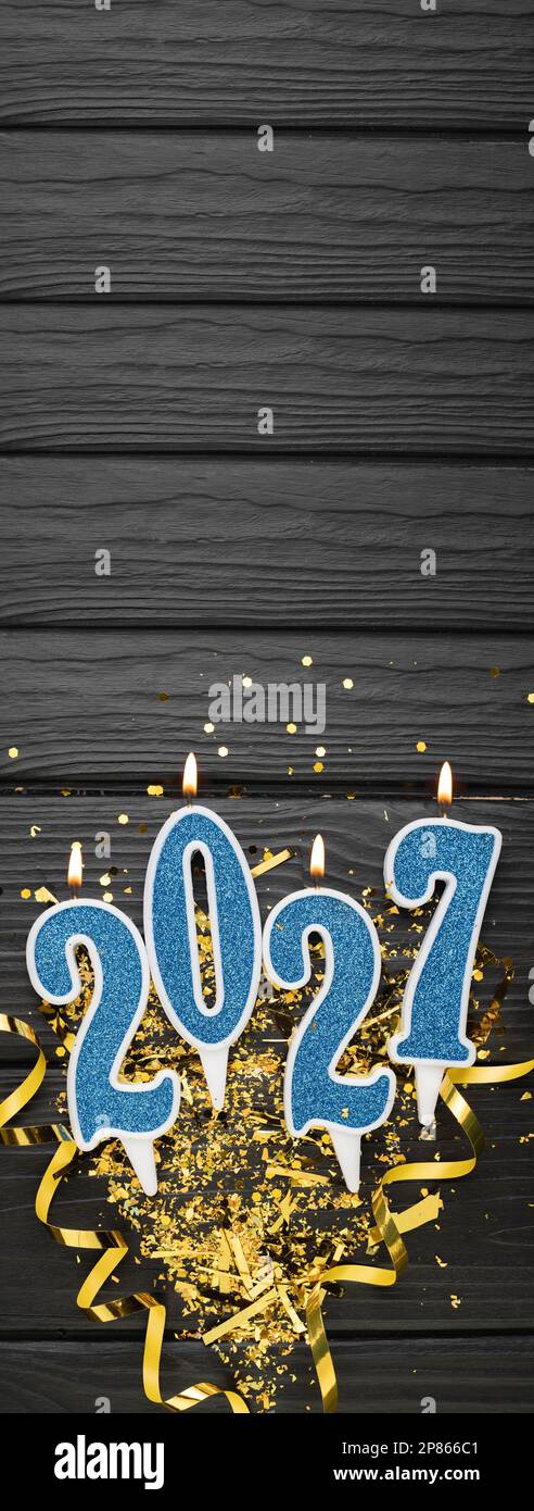 New year 2027 celebration greeting card background blue numbers 2027 ...
