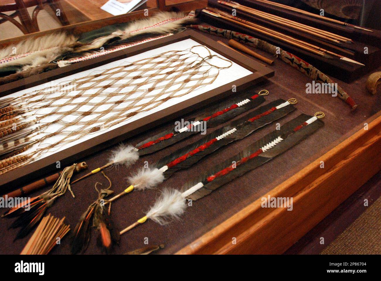 In this photo taken on Aug. 5, 2009, condor feathers were used to make ...