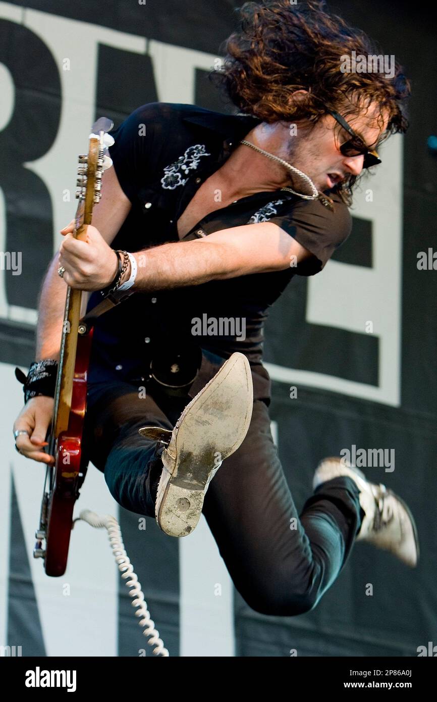 Steven Chen, guitarist of US rock band "The Airborne Toxic Event ...