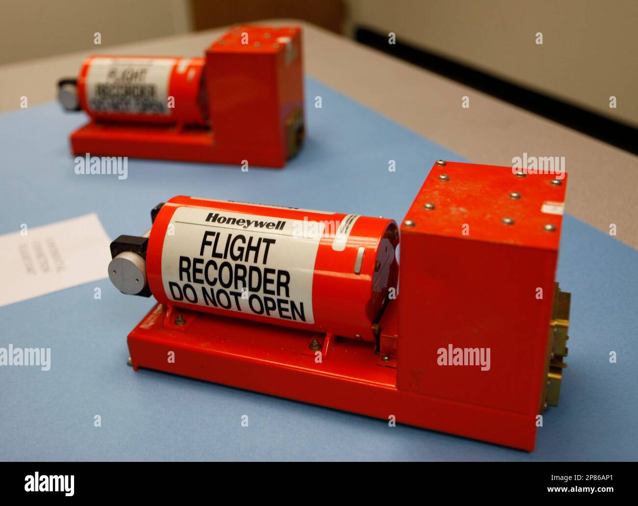 FILE - This Friday, Feb. 13, 2009 picture shows the flight recorders ...