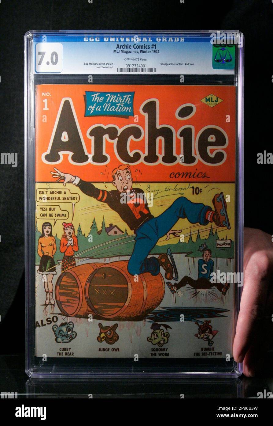 In this photo taken Friday, Aug. 7, 2009 the No. 1 issue of the Archie ...