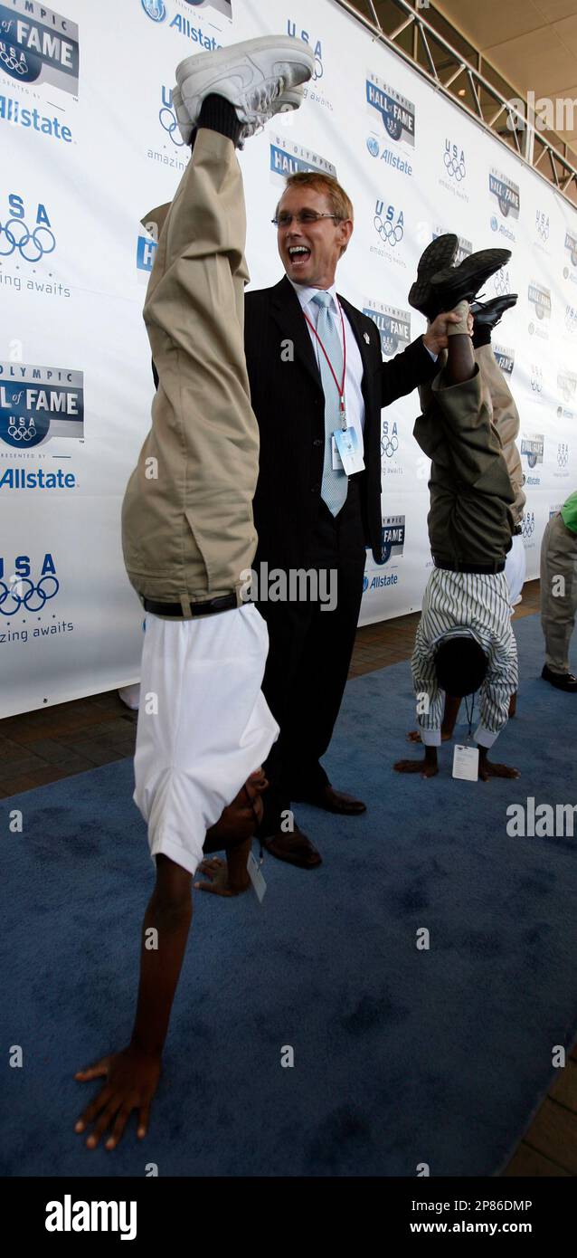 Olympic gold medalist Bart Conner arrives at the U.S. Olympic Committee ...