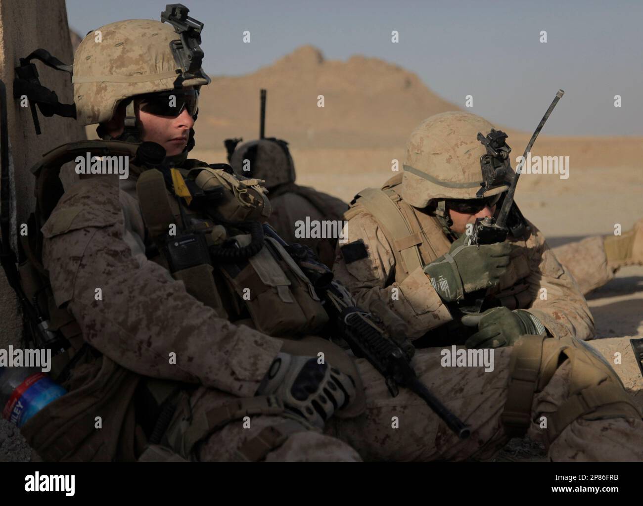 United States Marines from Golf Company, 2nd Batallion, 3rd Regiment ...