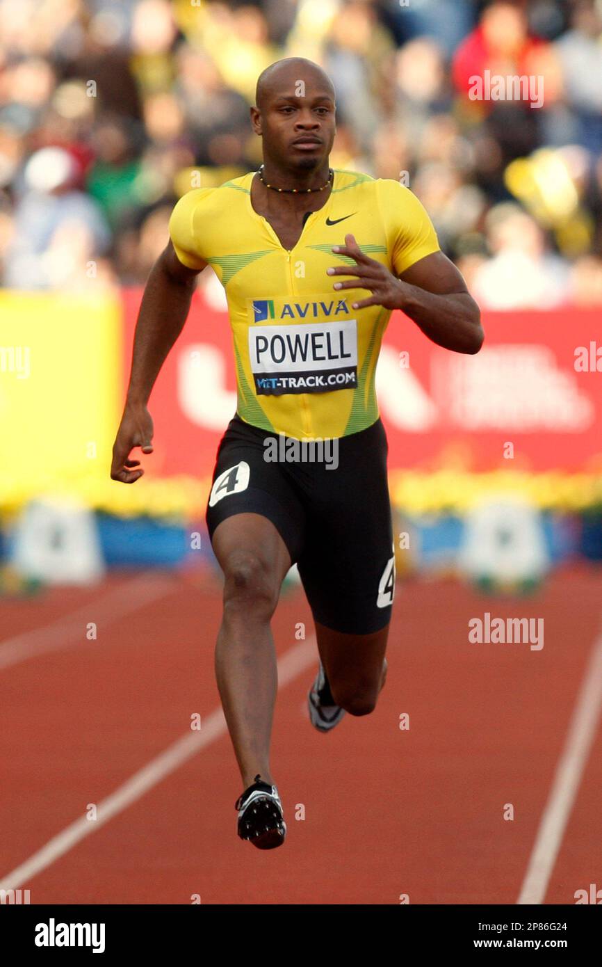 FILE -- This is a July 24, 2009, file photo showing Asafa Powell, of ...