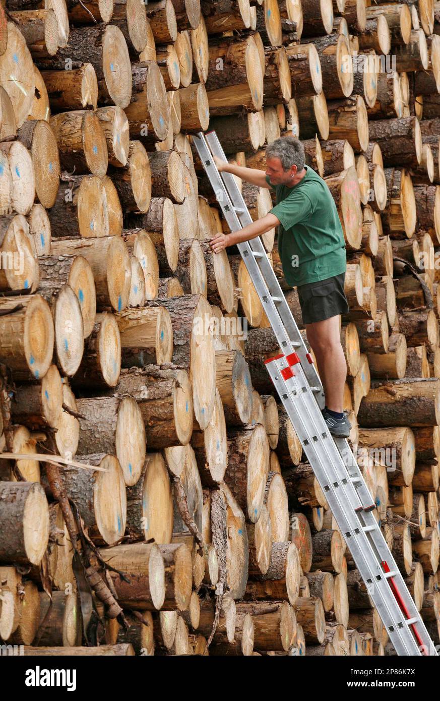ARCHIV - Ein Arbeiter kontrolliert am 15. August 2007 auf einem ...