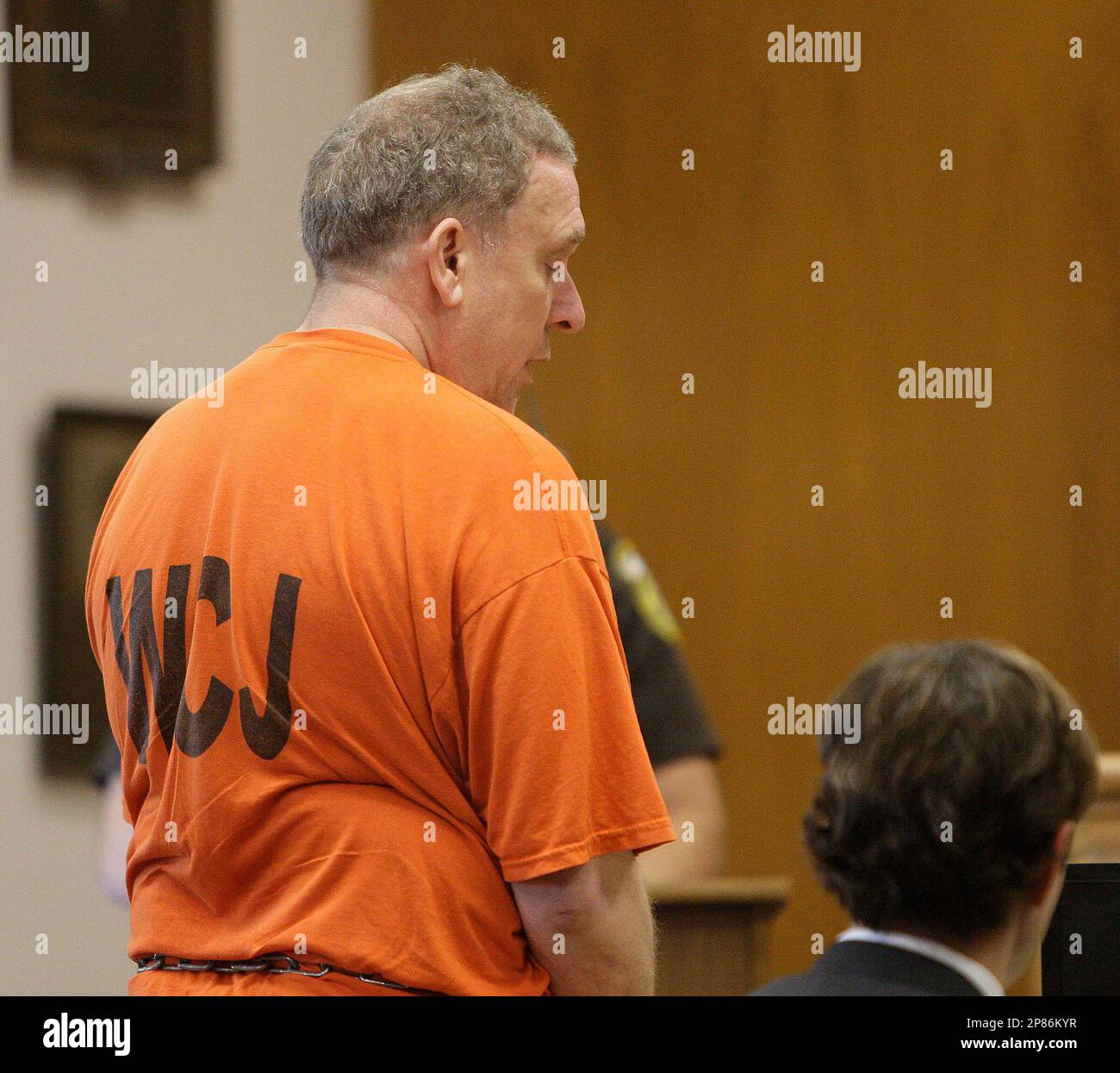 Mark M. Benson addresses the court on Monday Aug. 10, 2009, in Waukesha ...