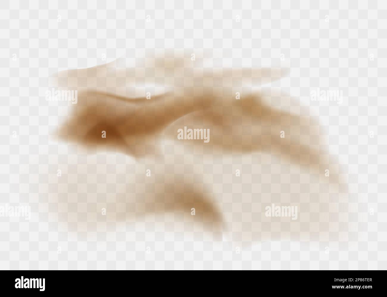 Desert sandstorm, brown dusty cloud or dry sand flying with gust of ...