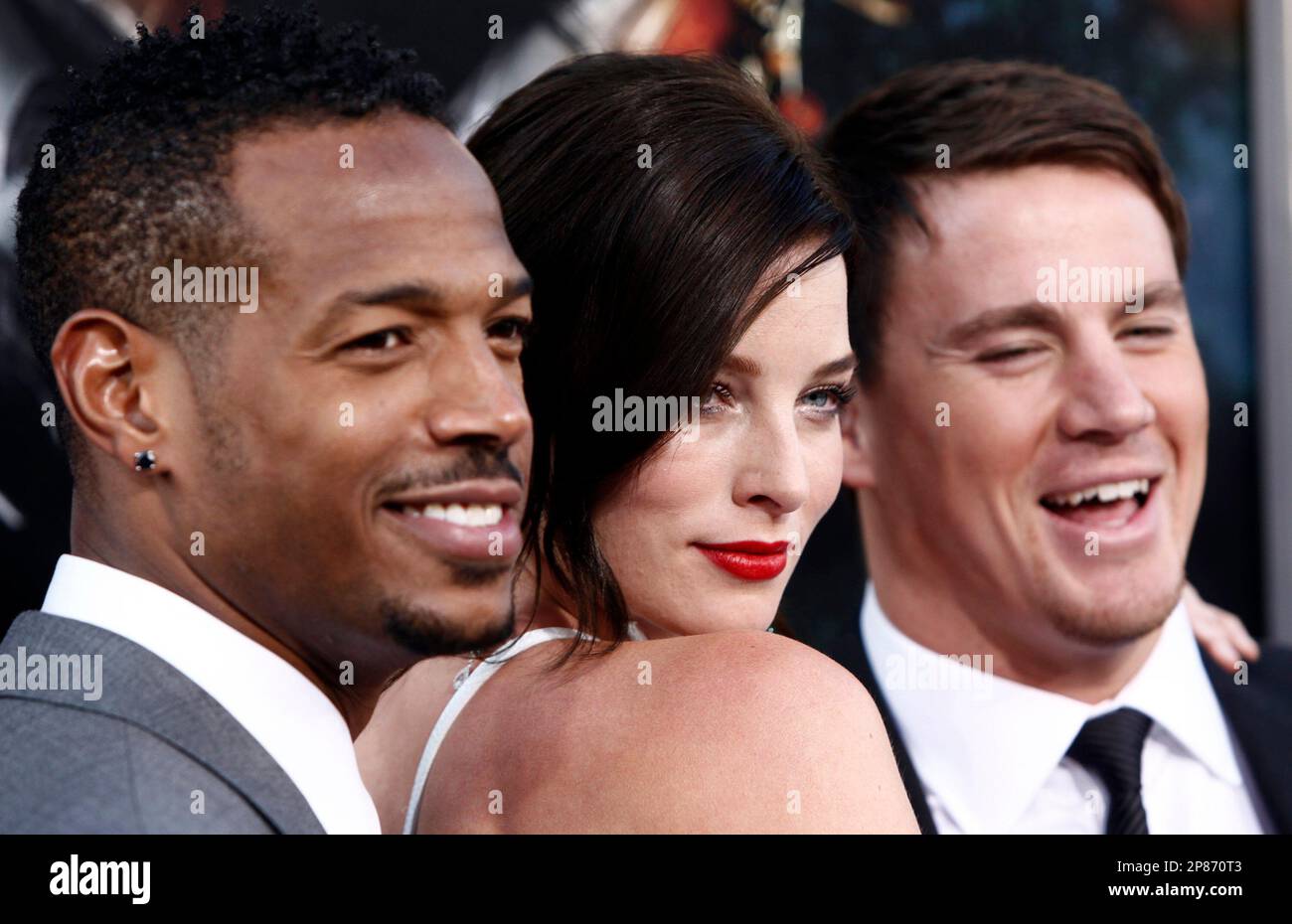 Cast members Marlon Wayans, left, Rachel Nichols, center, and Channing ...