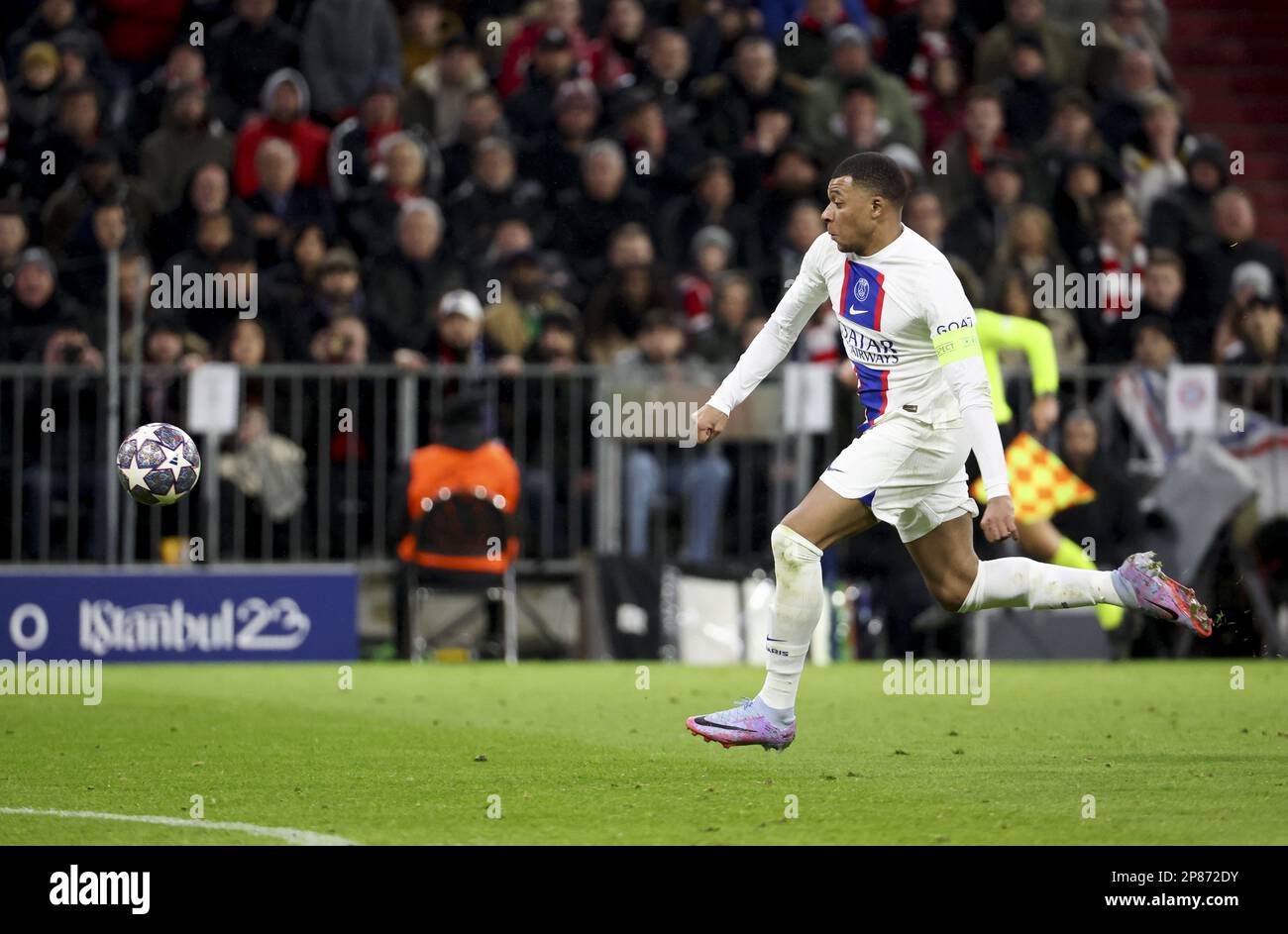 Kylian Mbappe of PSG during the UEFA Champions League, Round of 16, 2nd ...