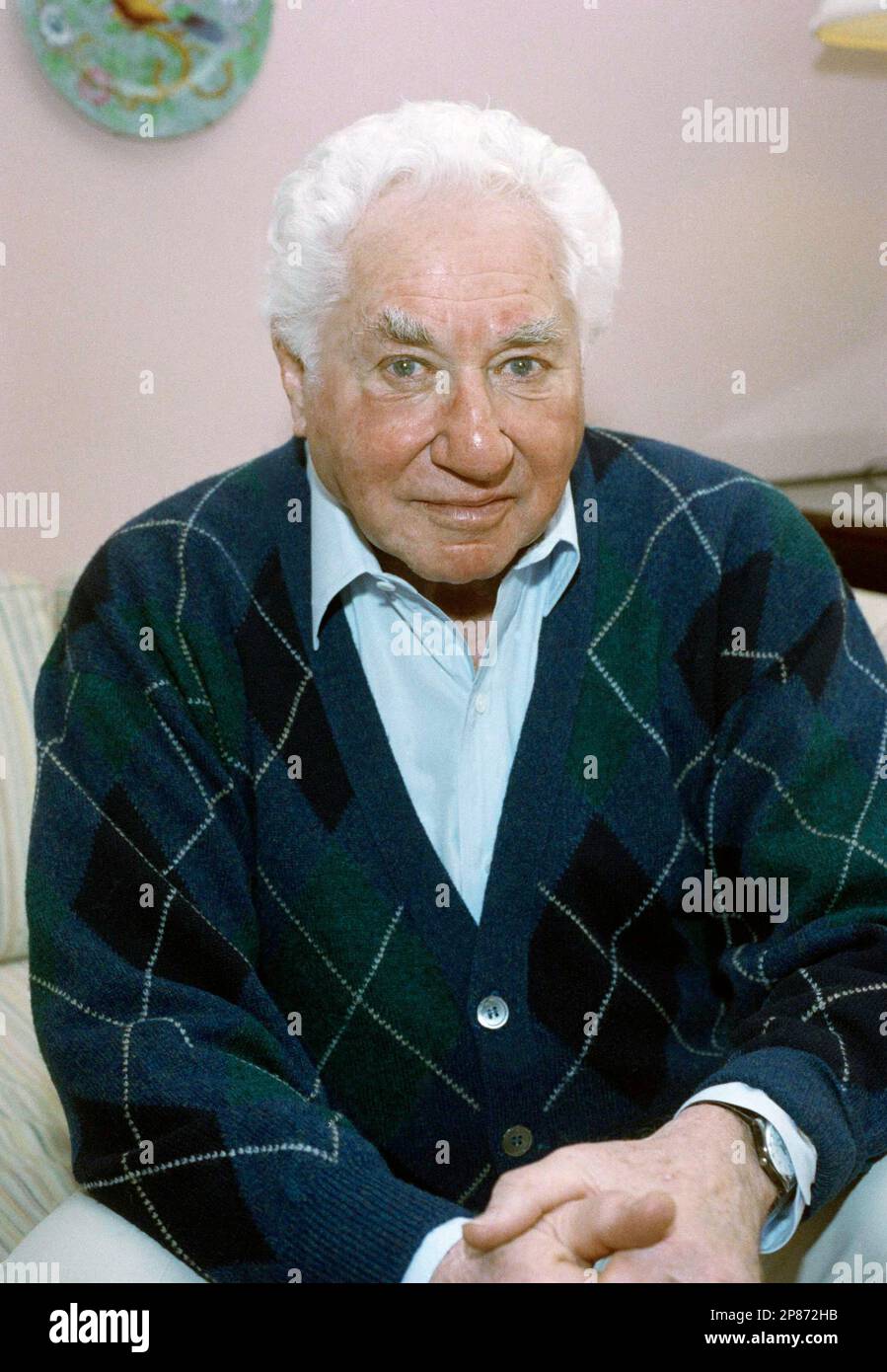 FILE - In this April 12, 1991 file photo, author Budd Schulberg is seen ...