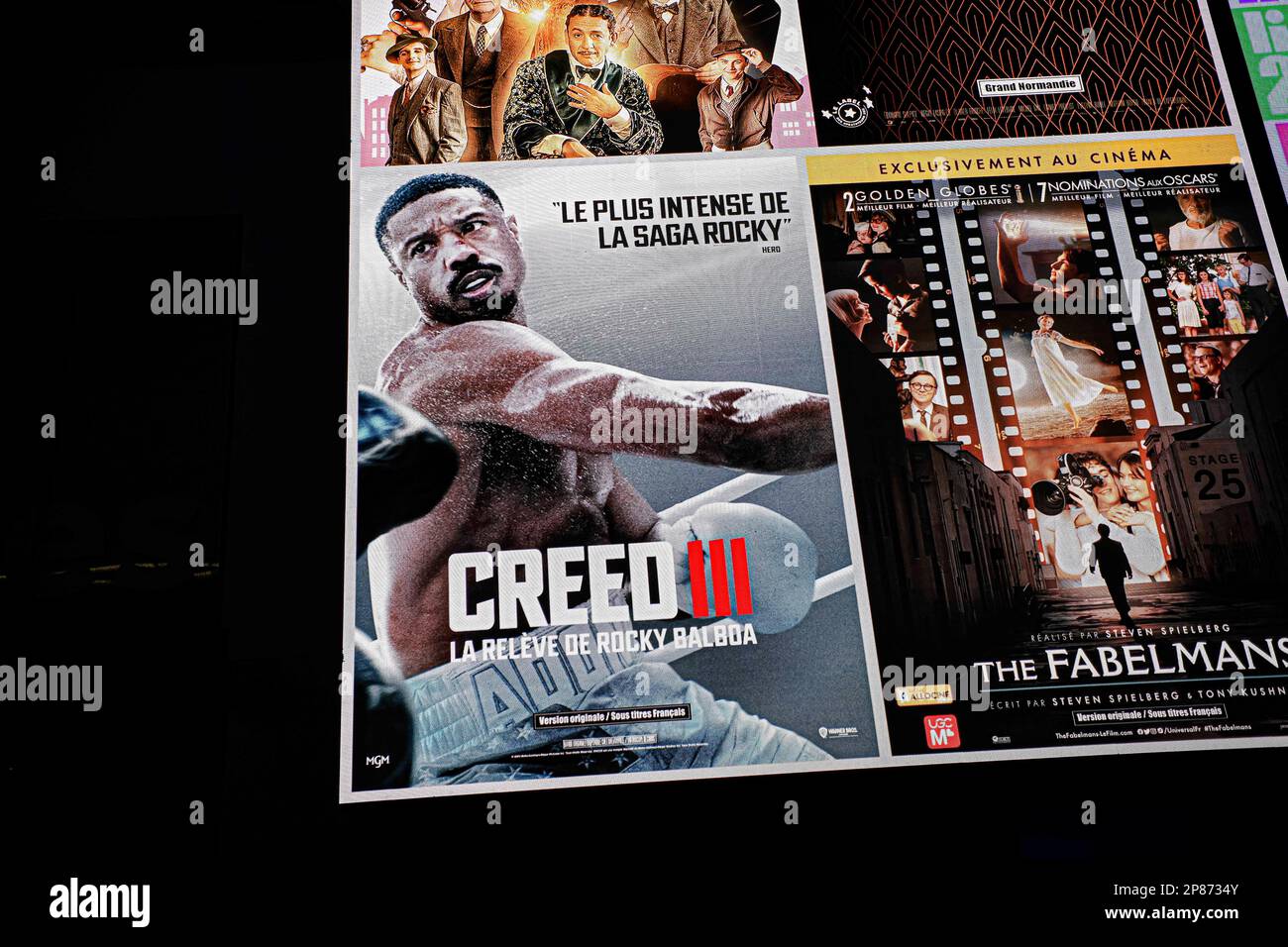 Illustration picture shows of the movie Creed III (3) outside of the ...