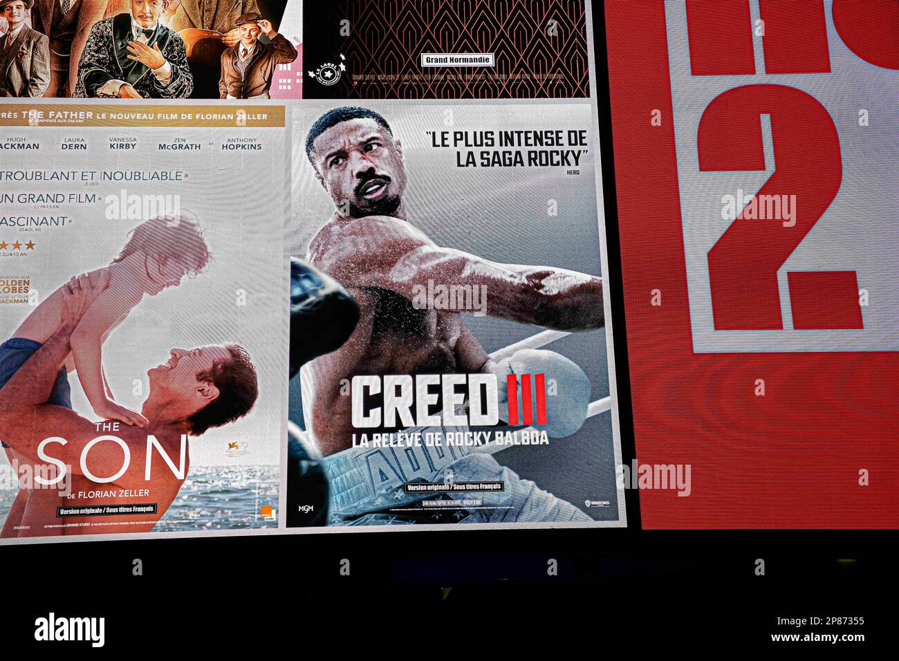 Illustration picture shows of the movie Creed III (3) outside of the ...