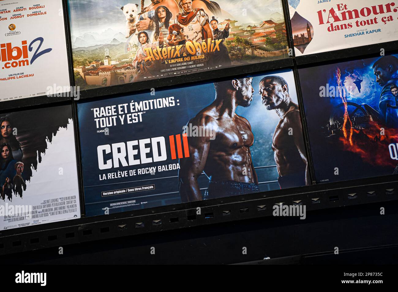 Illustration picture shows of the movie Creed III (3) outside of the ...