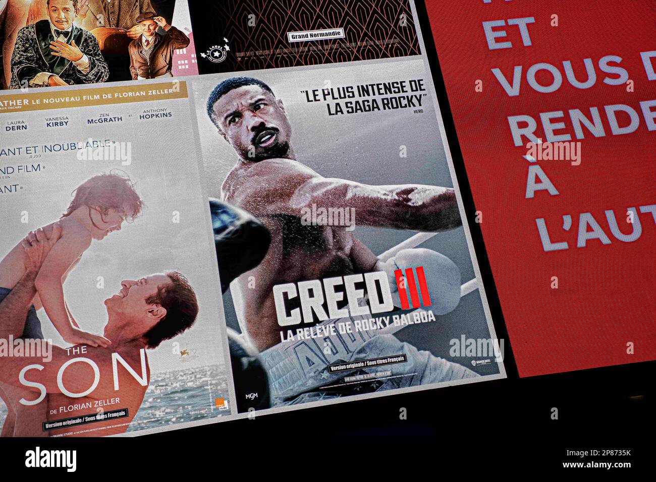 Illustration picture shows of the movie Creed III (3) outside of the ...