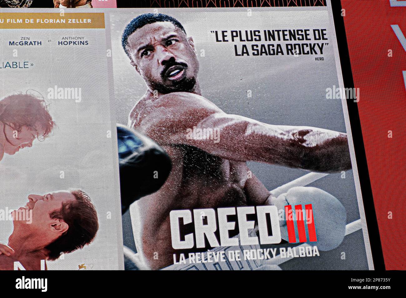 Illustration picture shows of the movie Creed III (3) outside of the ...