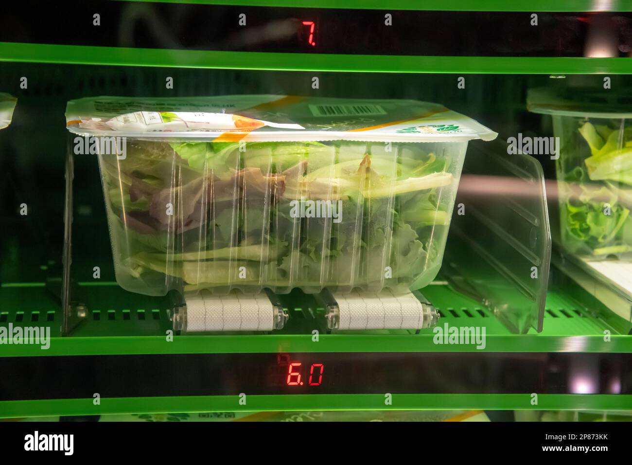 Vending machine selling local grown vegetables at K-FARM the first ...