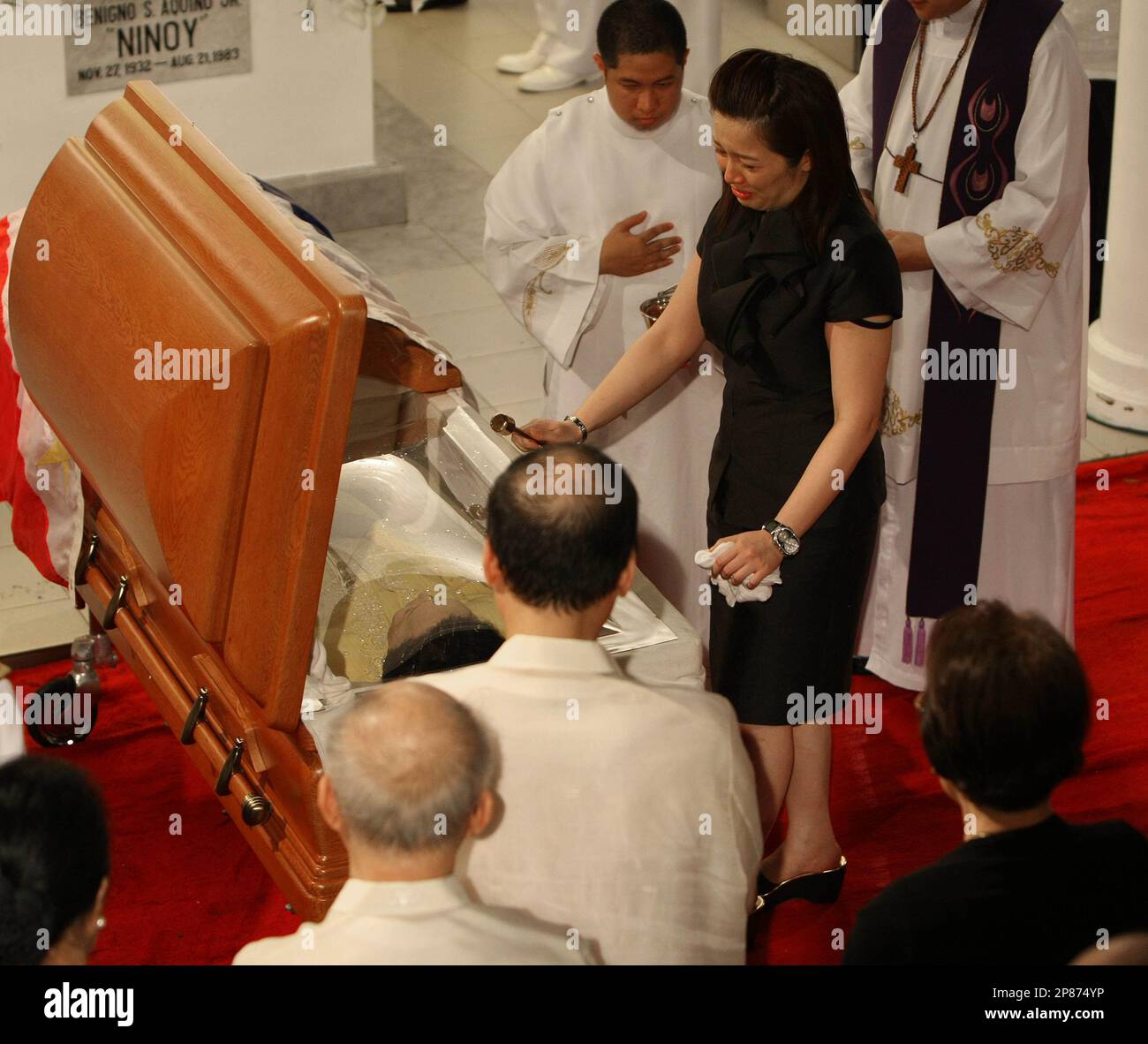 Filipino celebrity Kris Aquino, daughter of the late Philippine ...