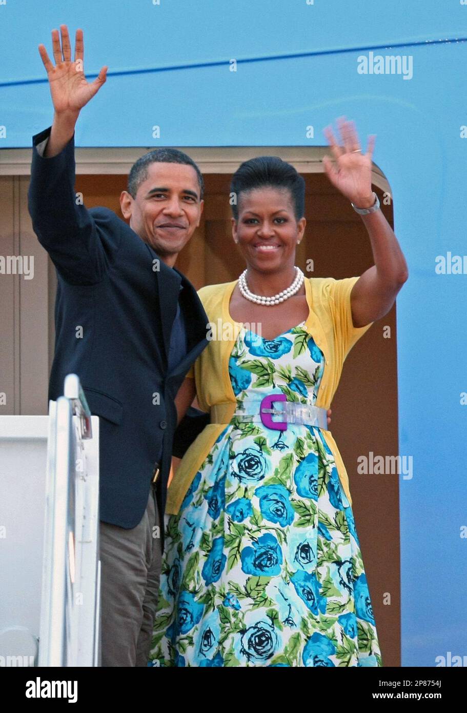 FILE- This July 5, 2009 file photo shows President Barack Obama and ...