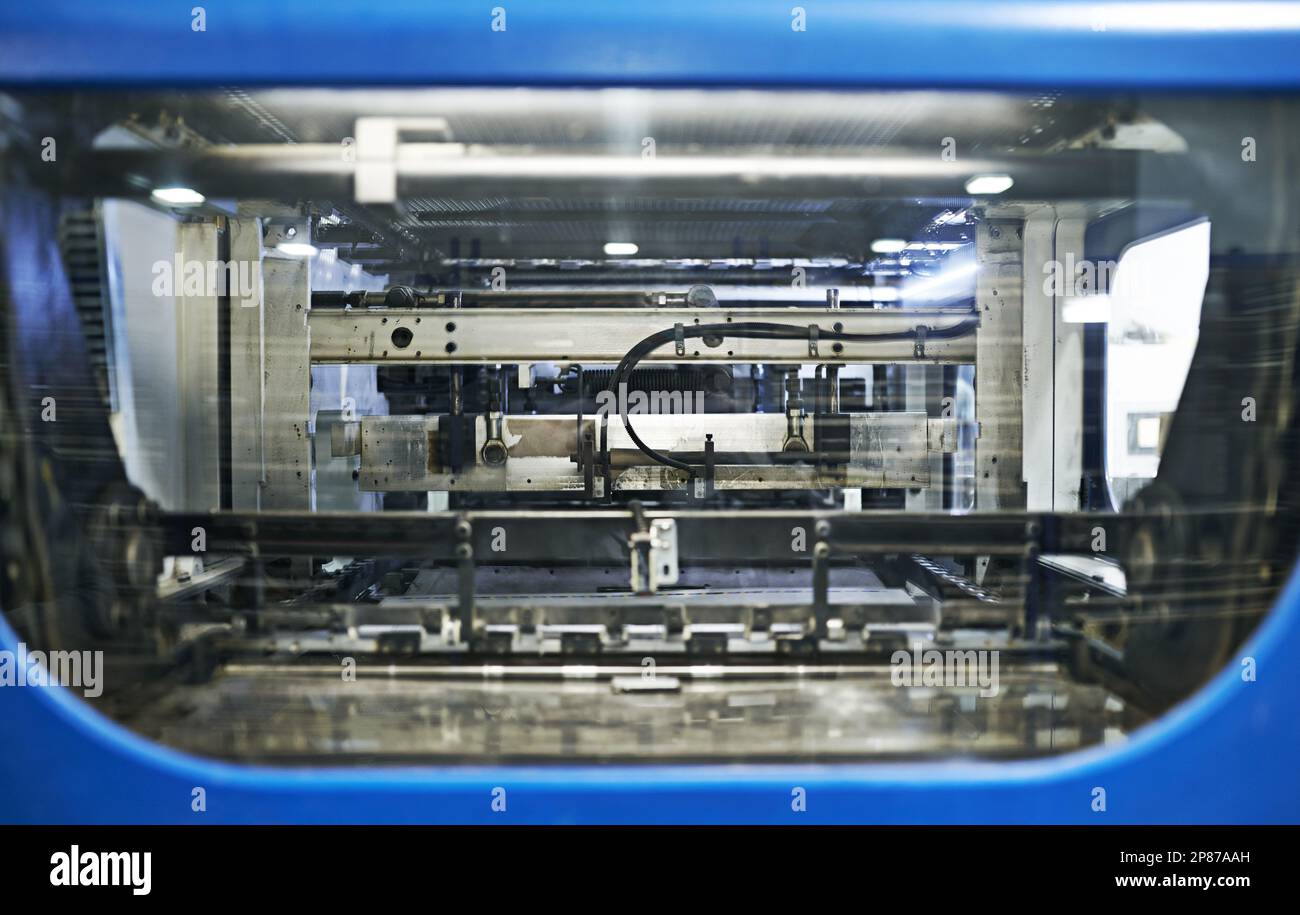 Print technology. the inside of a packaging and distribution factory ...